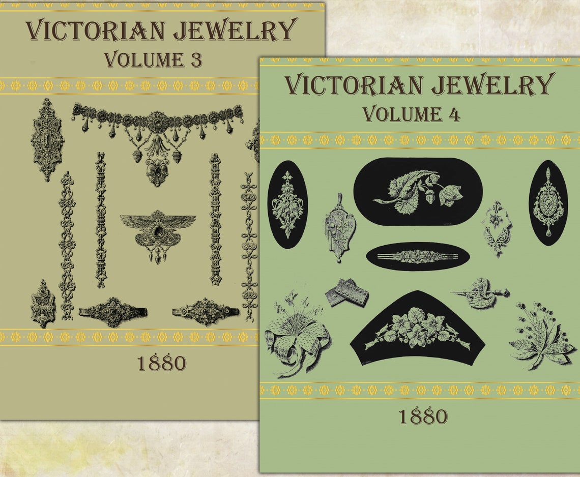 Victorian Antique Jewelry Designjewellery Pattern Book-2 - Etsy