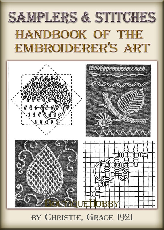 Samplersstitches Embroidery Handbookinstructions Book | Etsy