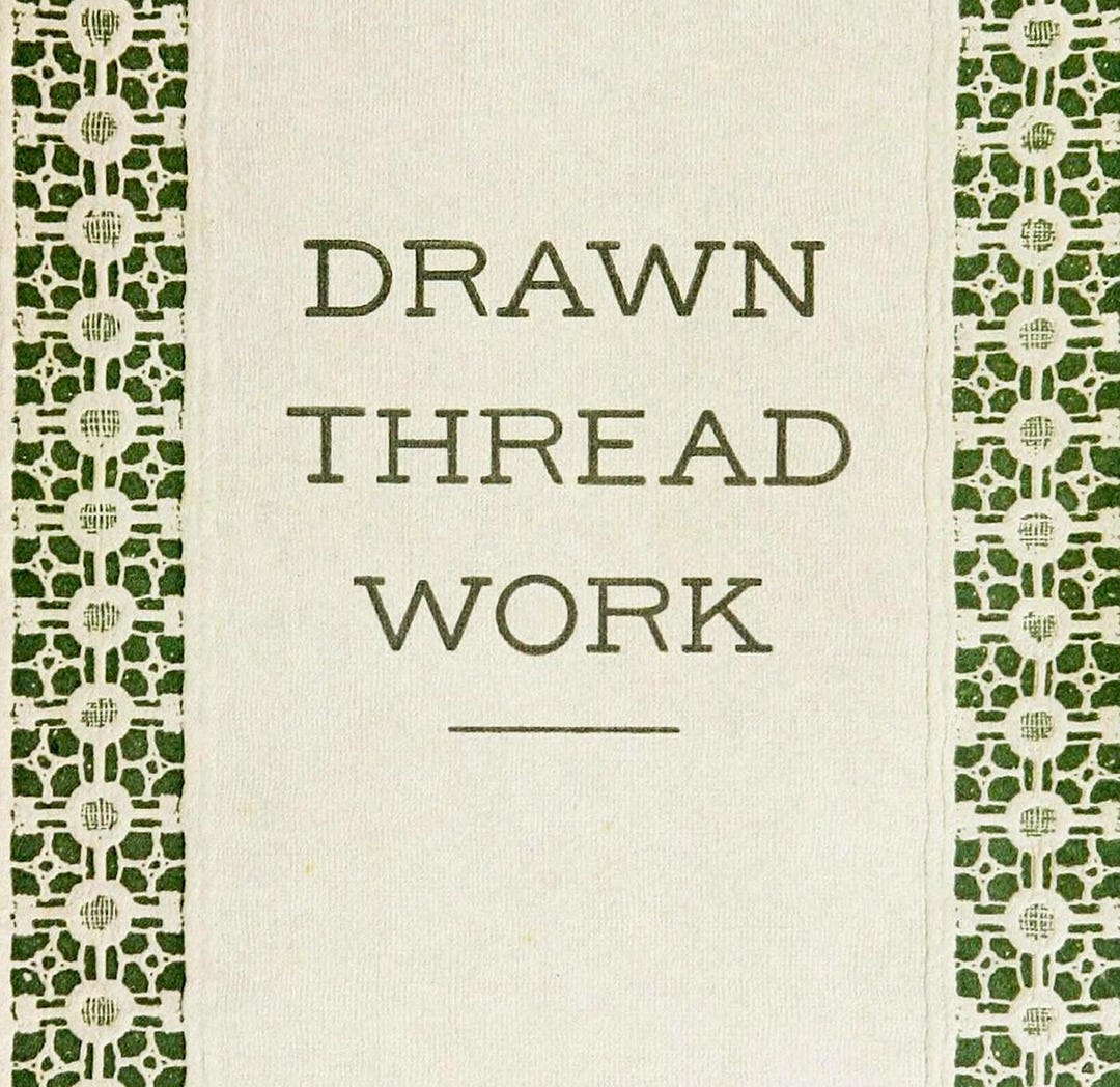 Hemstitch Design,hand Made Hemstitched Lace,embroidery Books,drawn ...