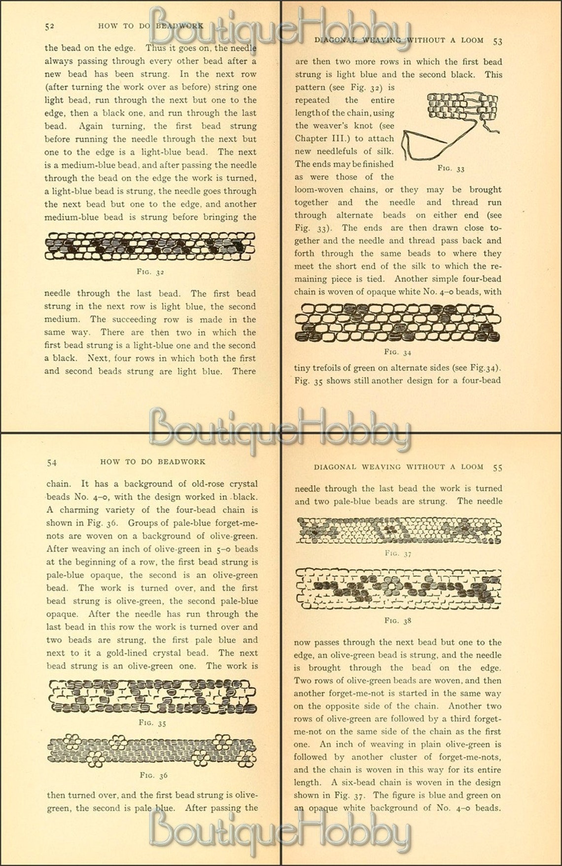 How to Do Beadwork Patternsbead Illustrated Tutorial - Etsy