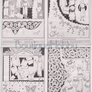 Hand French Lingerie Embroidery Patterns, Fancy DESIGNS - Etsy