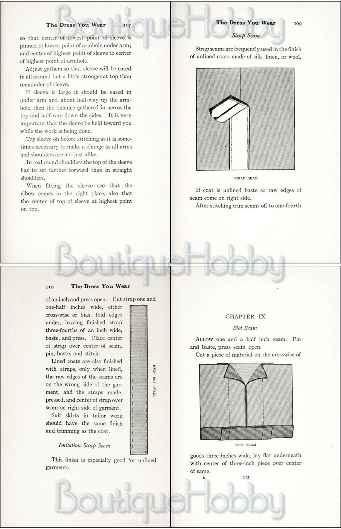 How to Make the Dress,vintage Dressmaking Guide Book,sewing and Garment ...