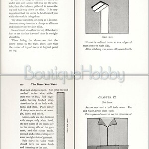 How to Make the Dress,vintage Dressmaking Guide Book,sewing and Garment ...
