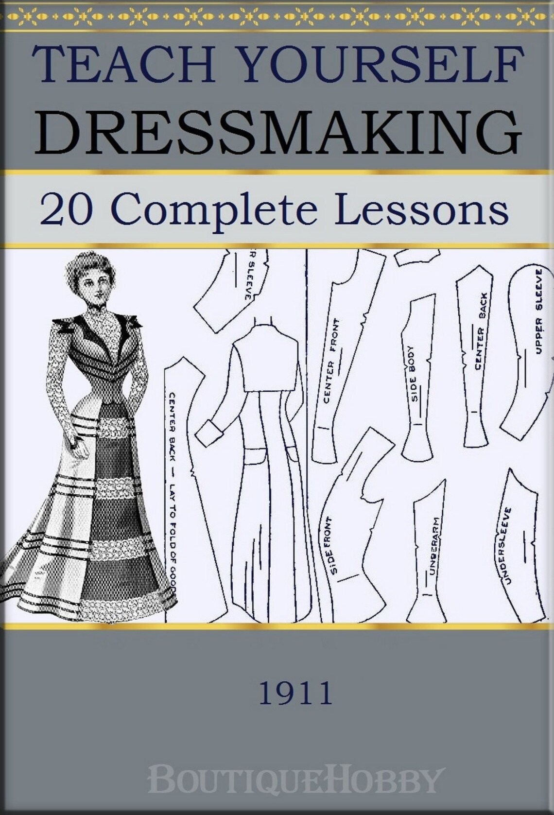 Vintage Sewing Tutorial Book Victorian Dress - Etsy
