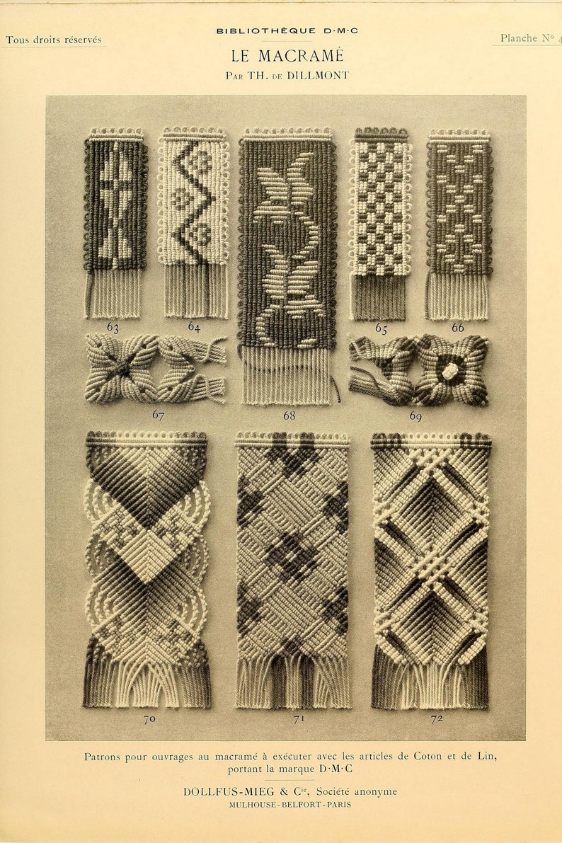 Victorian Macrame Patterns,how to Tutorial Book,macrame for Beginner - Etsy