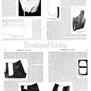 Dressmaking Sewing Guidevintage Dress Victorian Patterns | Etsy