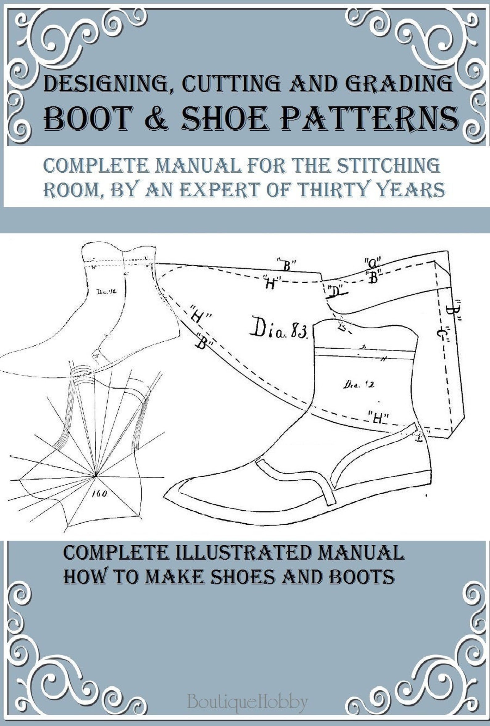 How to Make Hand Made Shoesvintage Shoe Sewing Pattern Book | Etsy