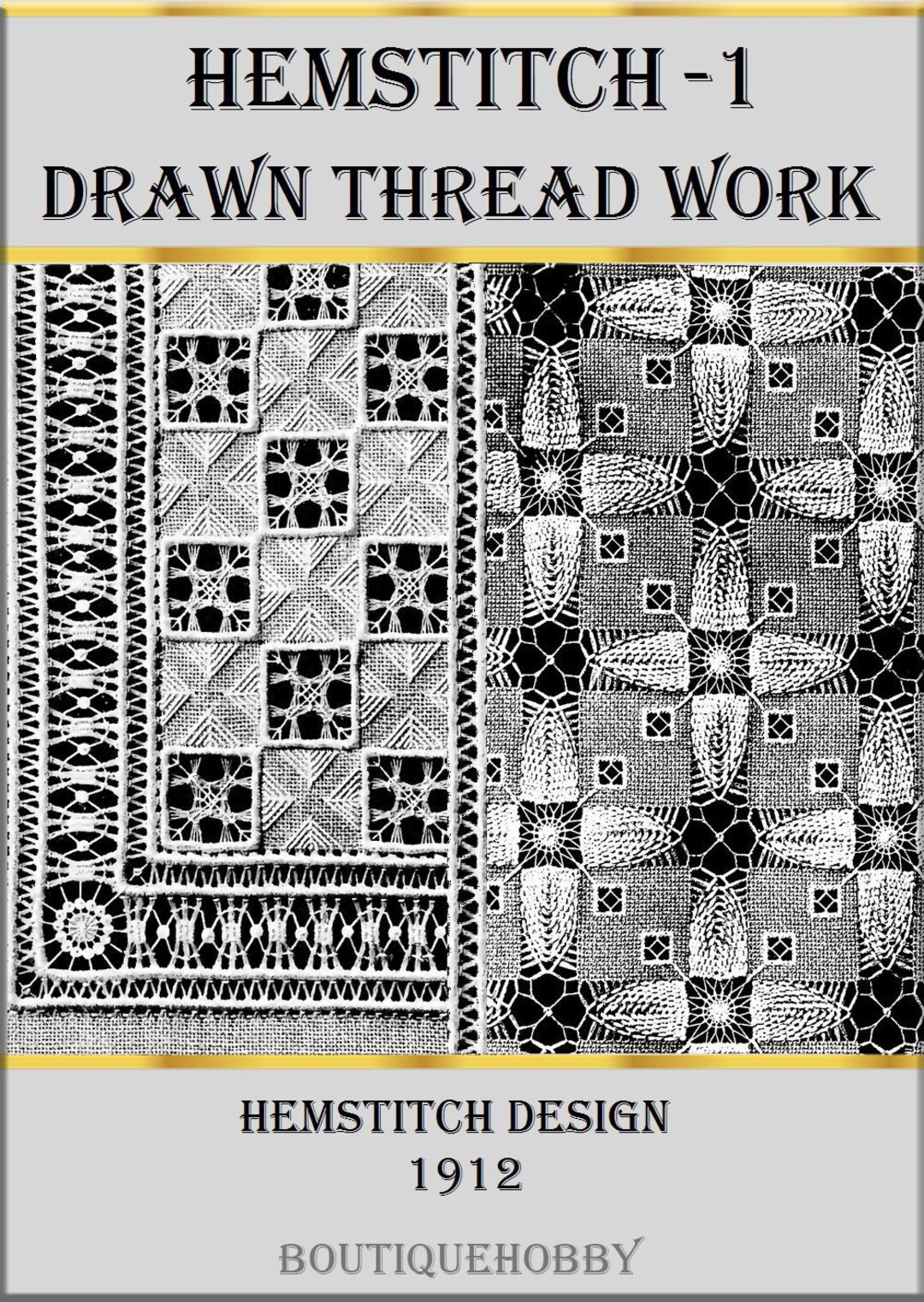 Hemstitch Design,hand Made Hemstitched Lace,embroidery Books,drawn ...