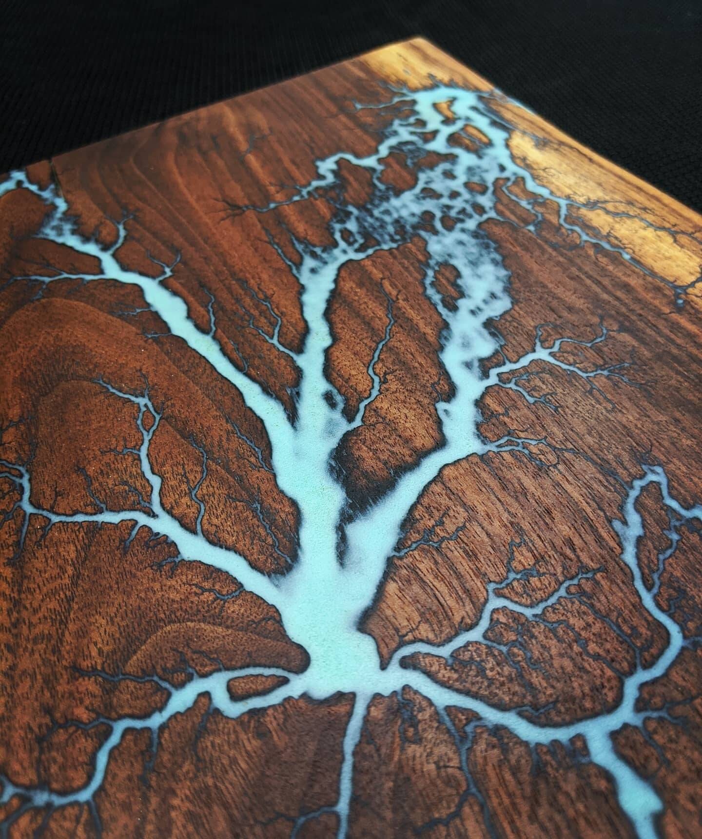 Electric Mint LICHTENBERG Wall Art - Etsy