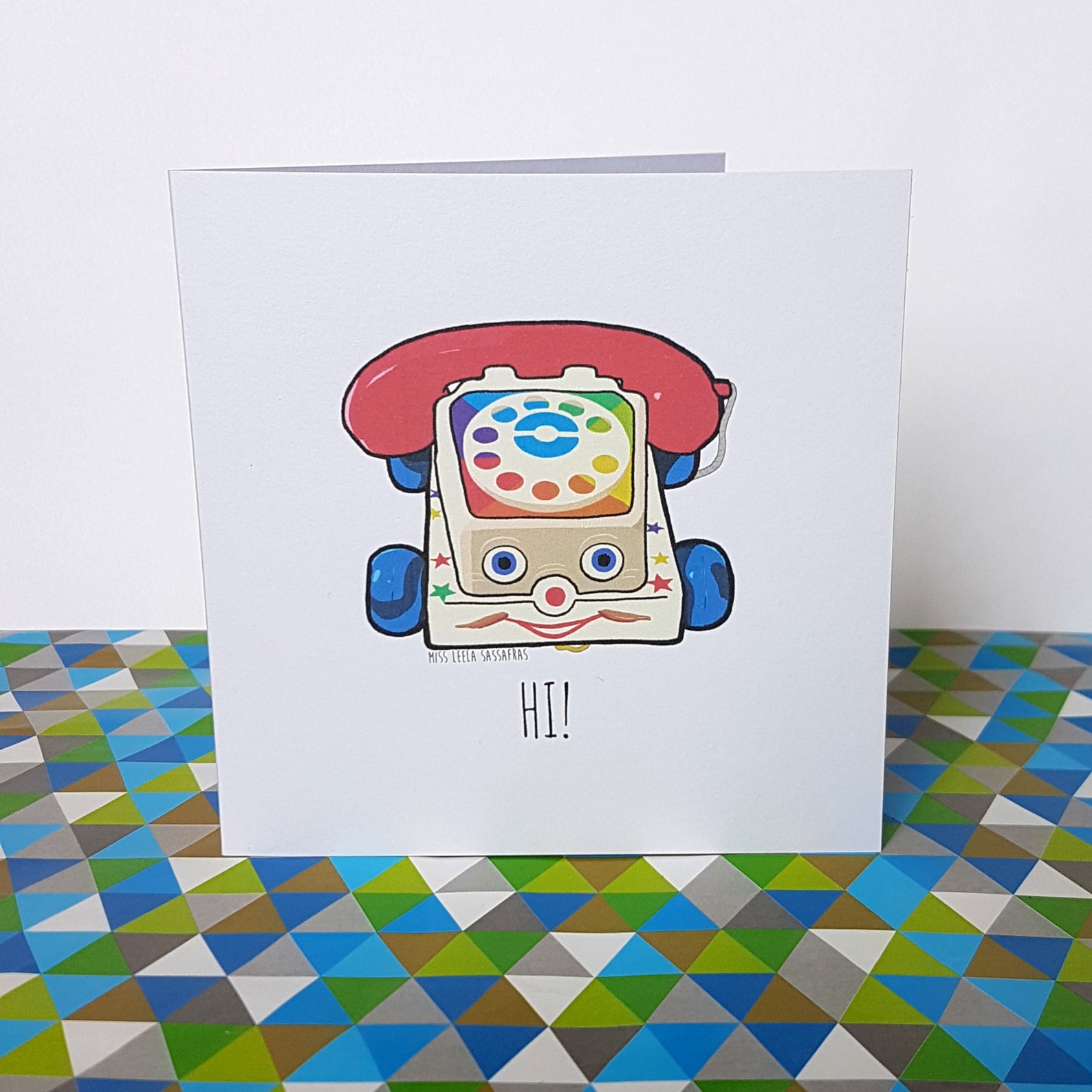 Chatter Phone Card. Chatty Phone. Nostalgia. Handmade Card. Ireland. - Etsy