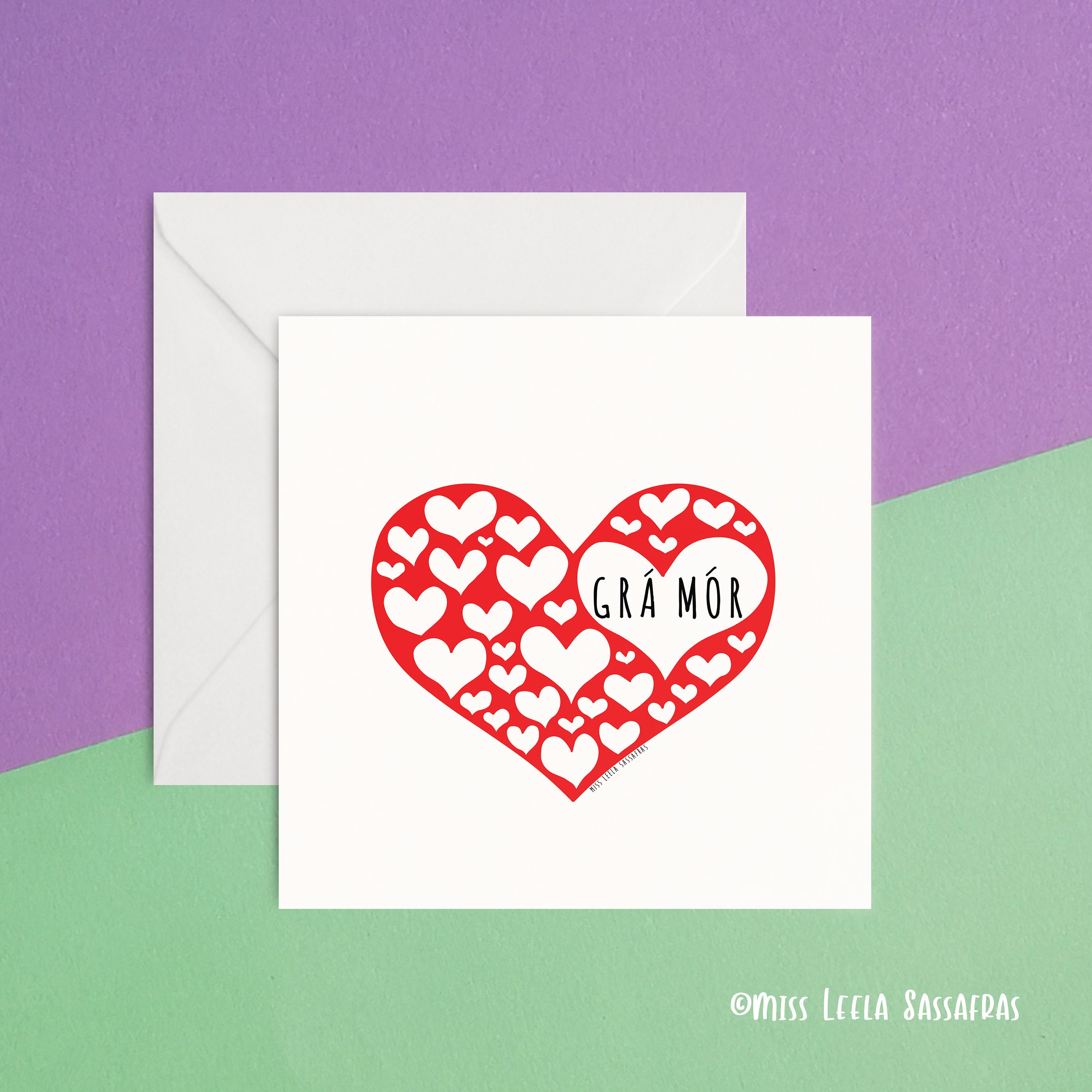 Grá Mór Card. 'big Love in Irish Language. Wedding. Engagement ...