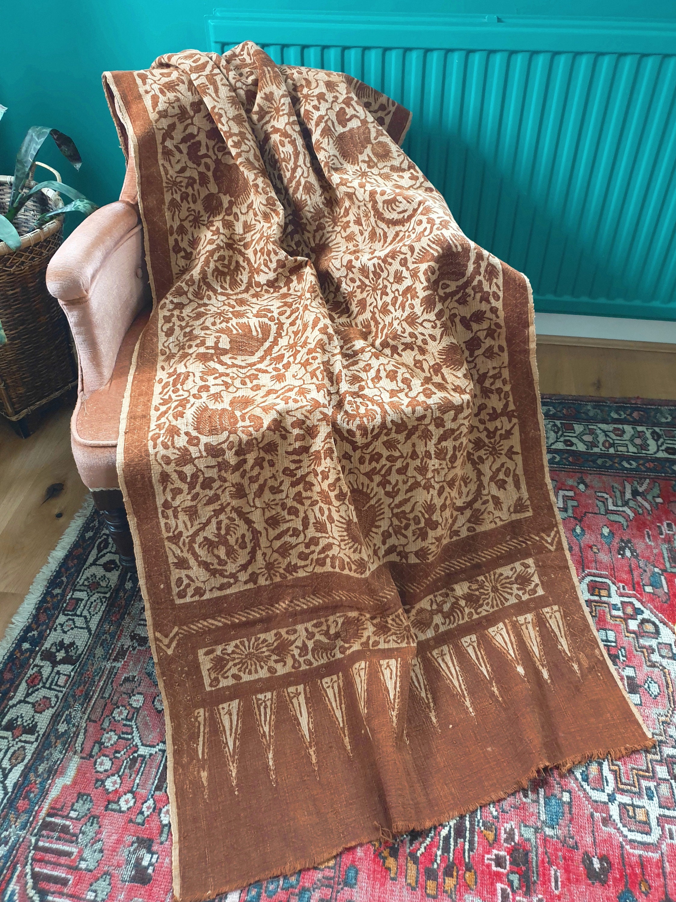 Indonesian Batik Tulis Gedog Tuban, Javanese Woven Cloth, Boho Home ...