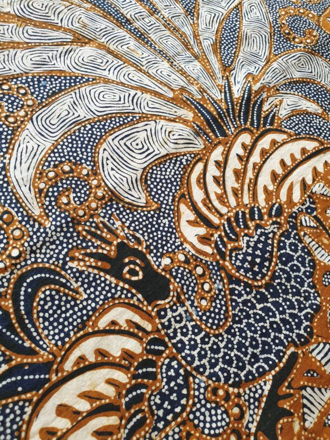 Vintage Indonesian Batik Tulis Fabric Javanese Indigo Sarong - Etsy