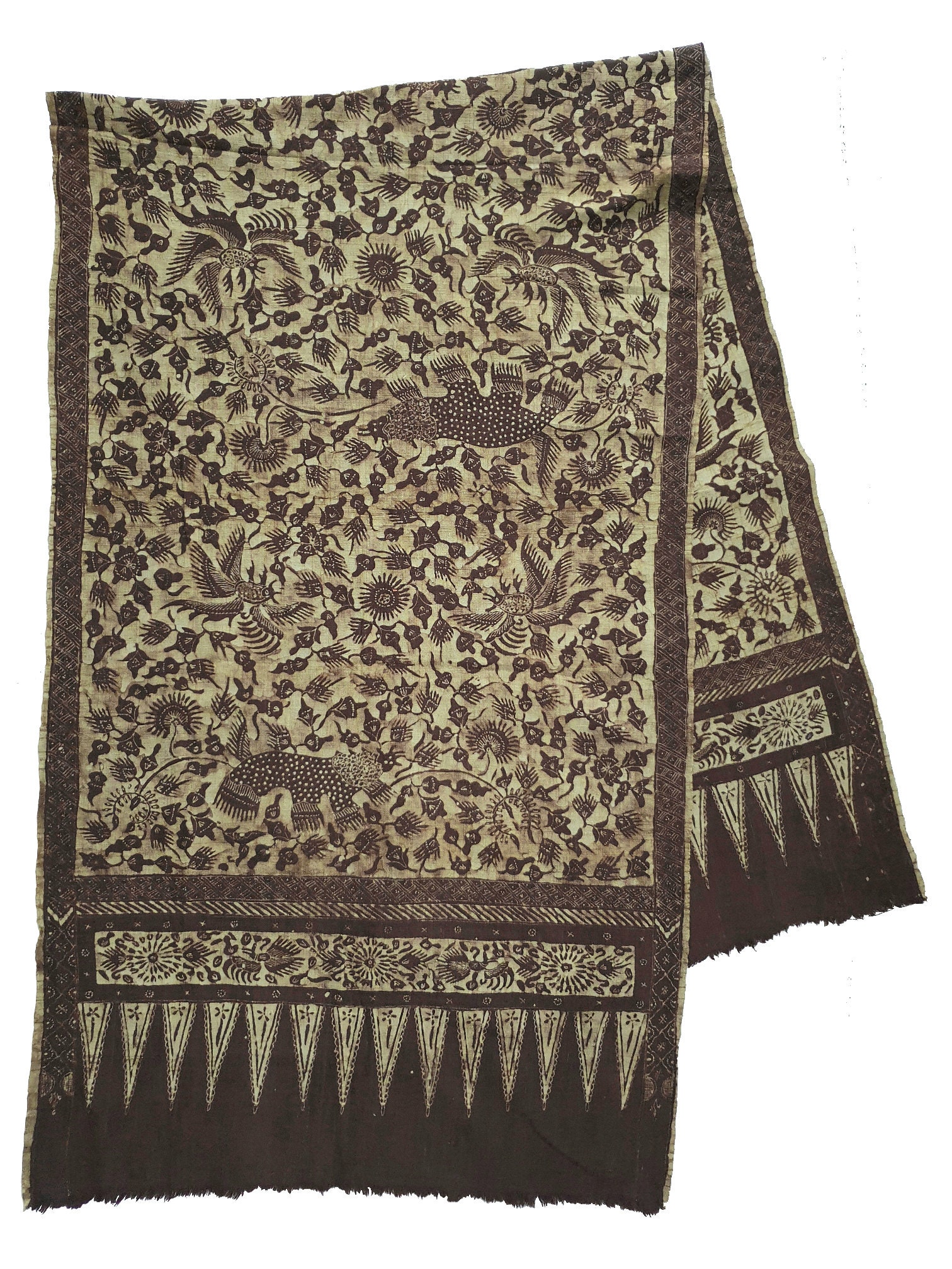 Indonesian Batik Tulis Gedog Tuban, Javanese Woven Cloth, Boho Home ...