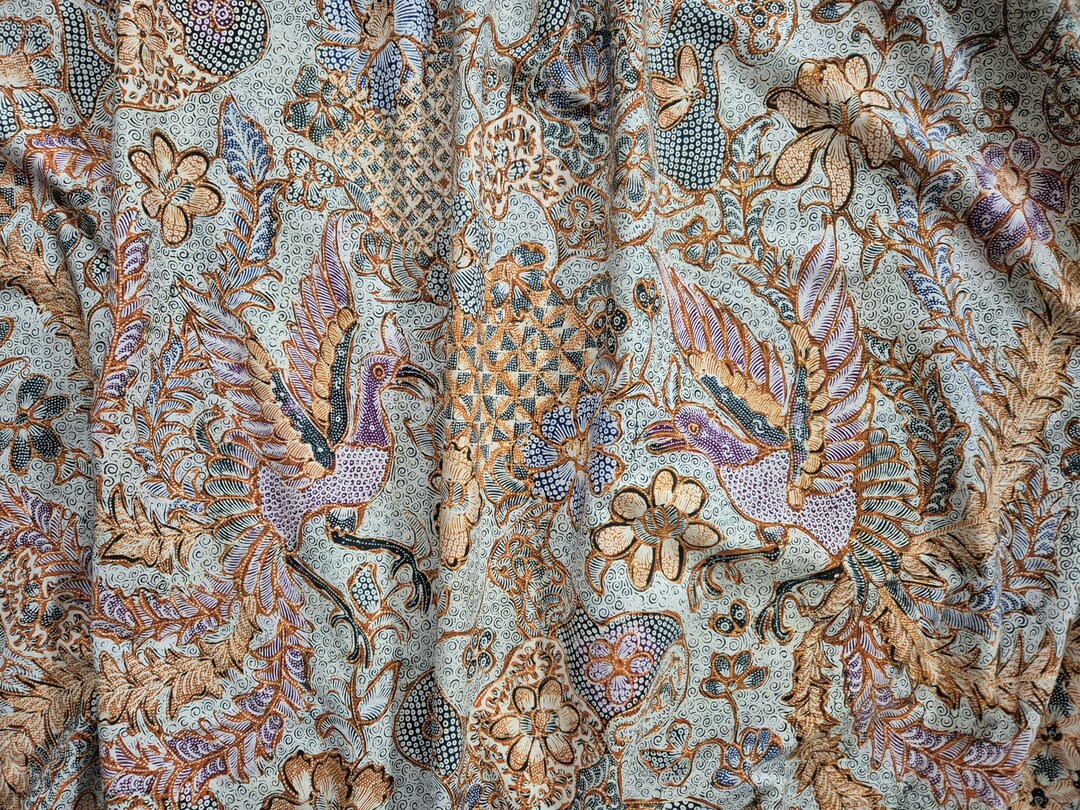 Vintage Indonesian Batik Tulis, Java Handmade Fabric, Classic Tribusono ...