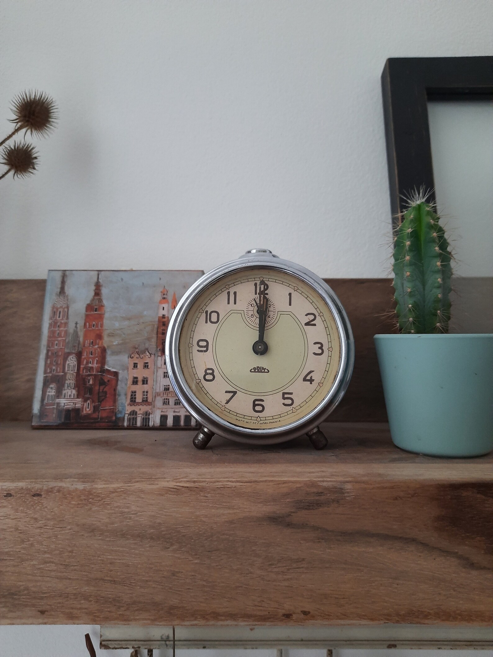 Vintage PRIM Alarm Clock - Mustard Yellow - Etsy