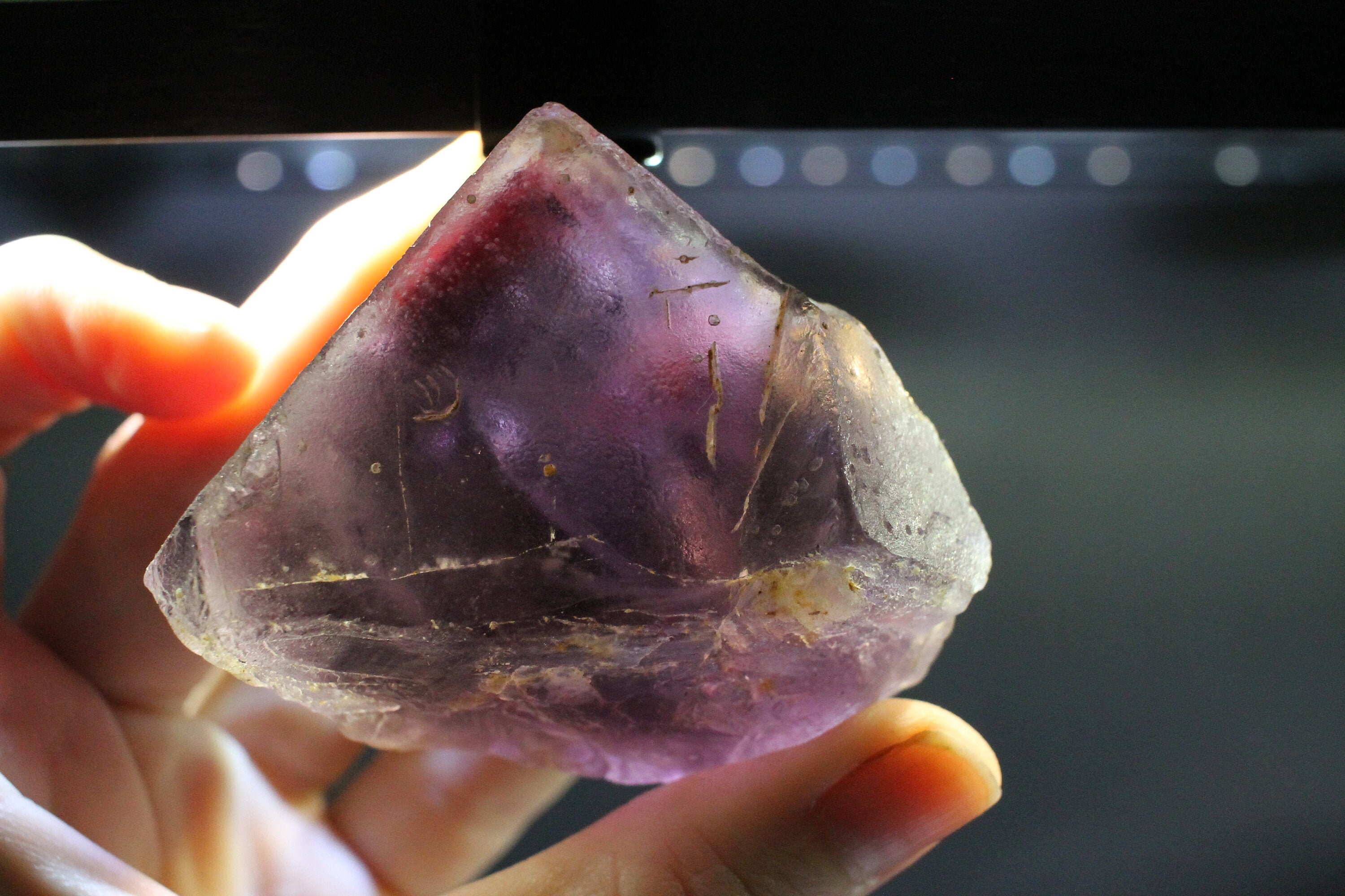 Home Décor Color Changing UV Fluorite from Nigeria Rare Zoning and ...