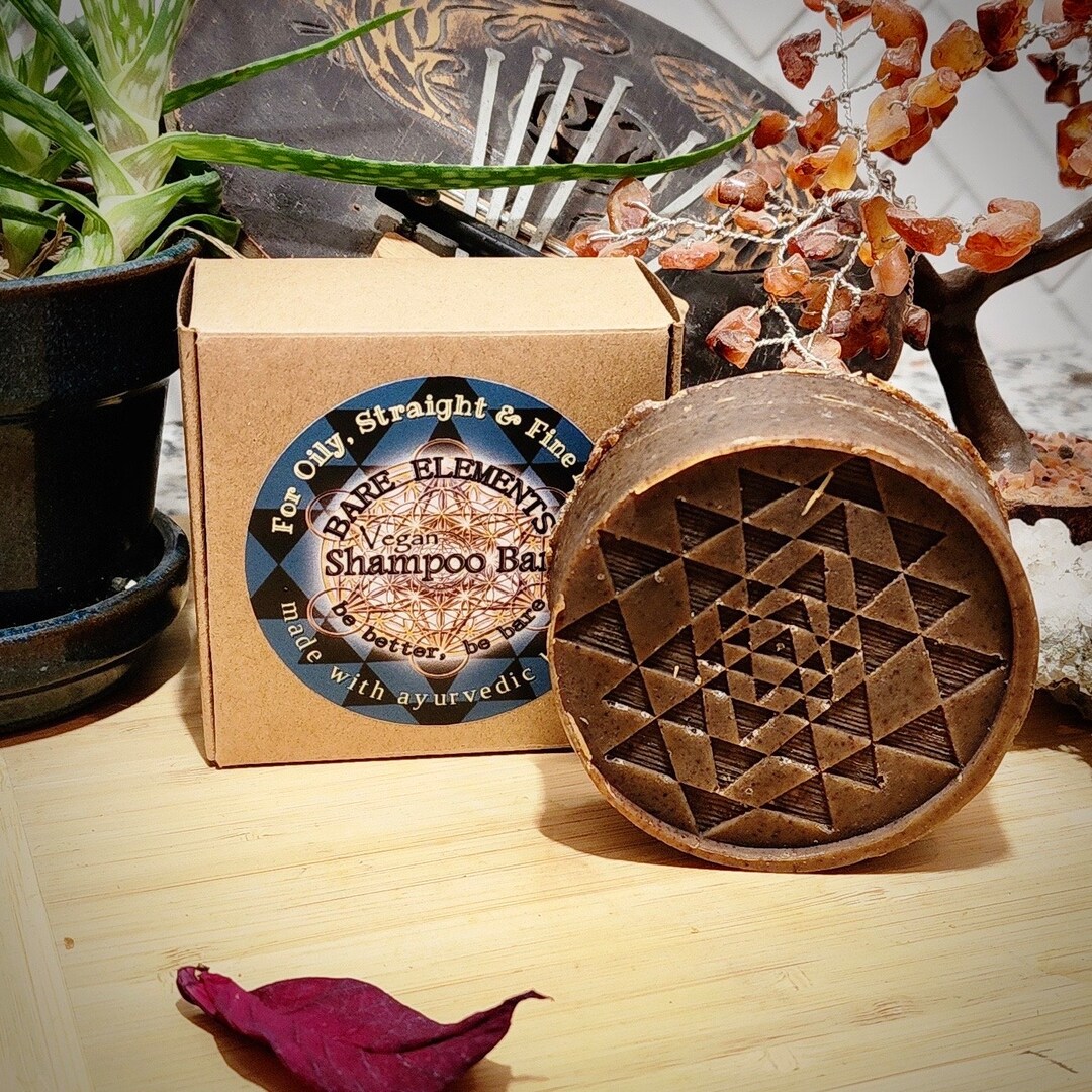 Shampoo Bar for Oily-average & Fine Hair Types W/ Shikikai, Amla ...