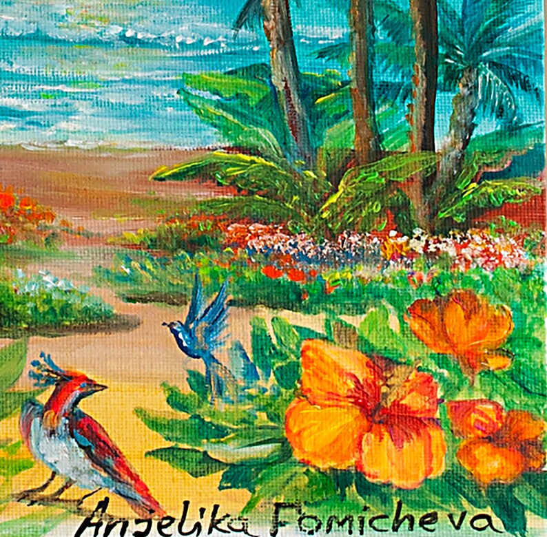Hawaii Painting Mountain Original Art Oil Painting Nature - Etsy