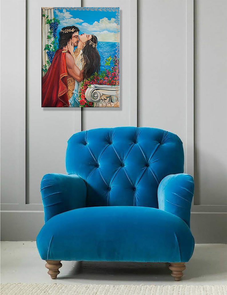 Love Couple Art Romantic Painting Greek Mythology Art Lovers - Etsy