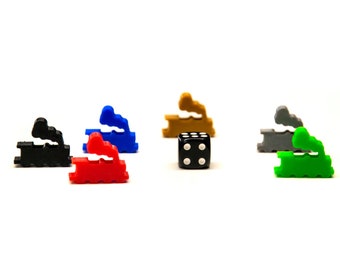 Train Board Game Pieces - Etsy