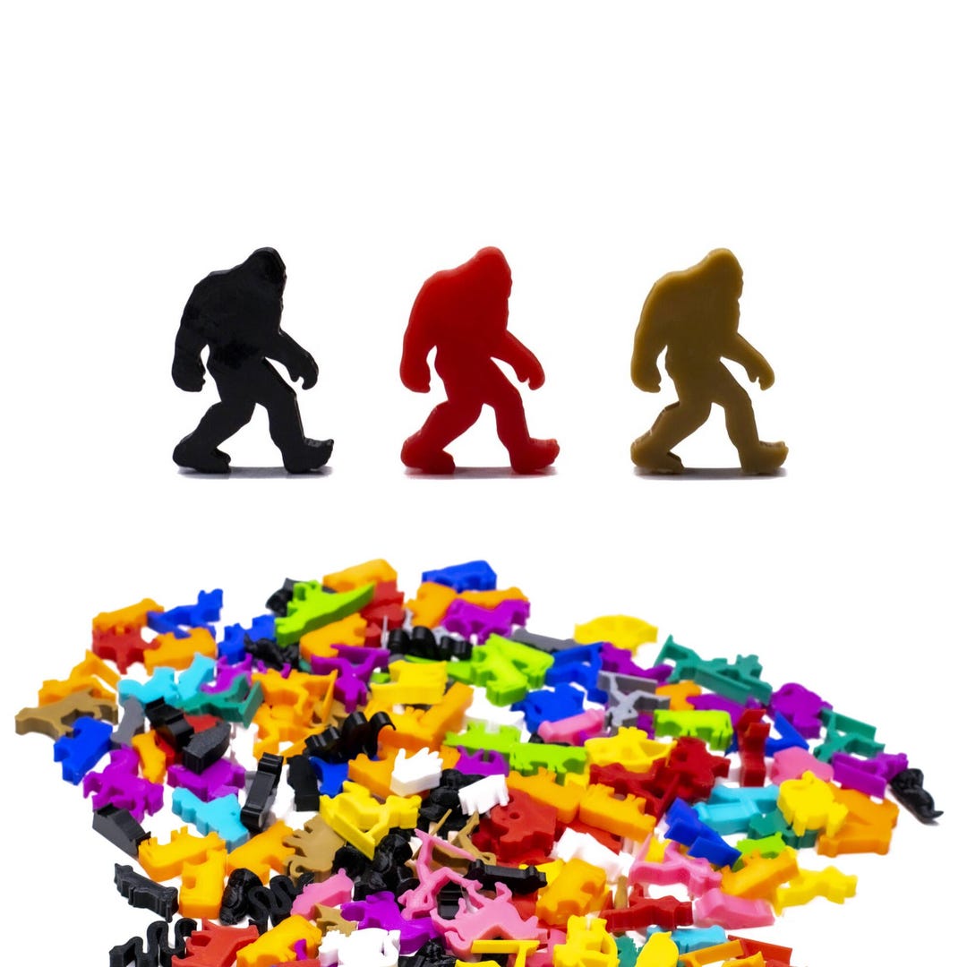 Yeti Bigfoot Fantasy Meeple Tokens for Board Games - Game Pieces Dnd ...