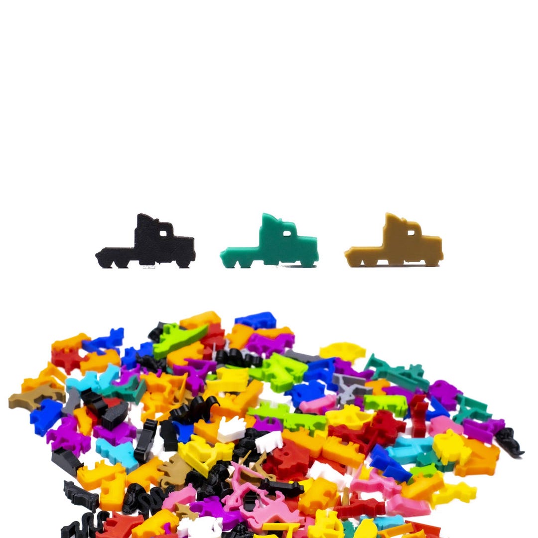 Truck Vehicle Meeple Tokens for Board Games - Game Pieces Dnd ...