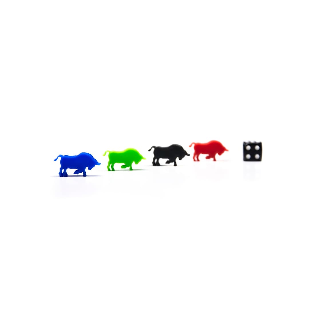 Bull Animal Figures Tokens Board Games Tabletop Game Pieces Gaming Bits ...