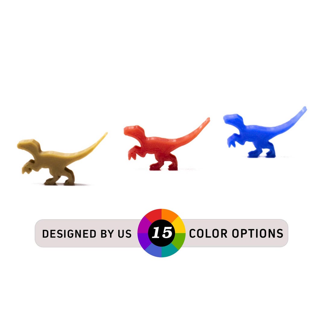 Meeples Raptor Dinosaur Animal Figures | Board Games Game Dnd ...