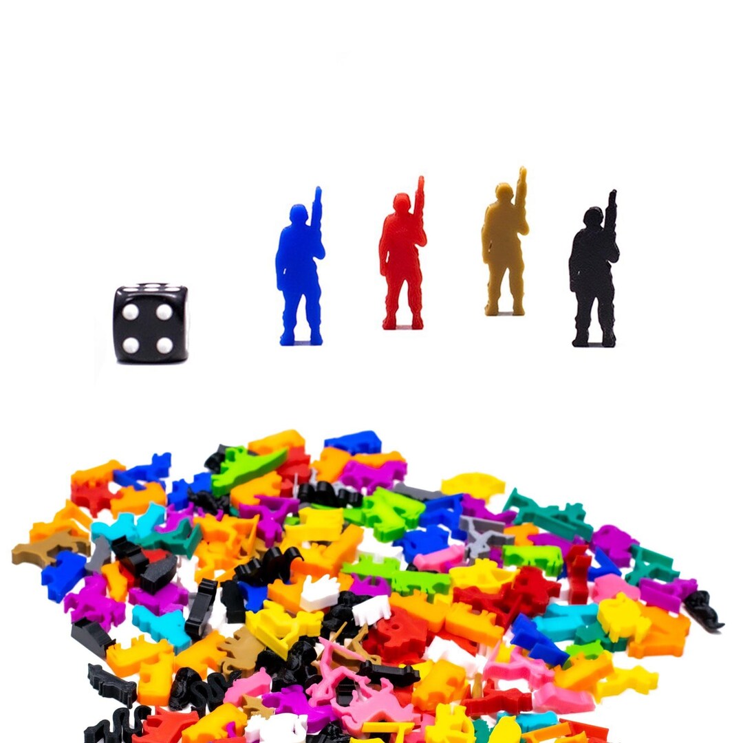 Meeple Soldier Stand With Weapon Board Games Gaming Bits Figures ...