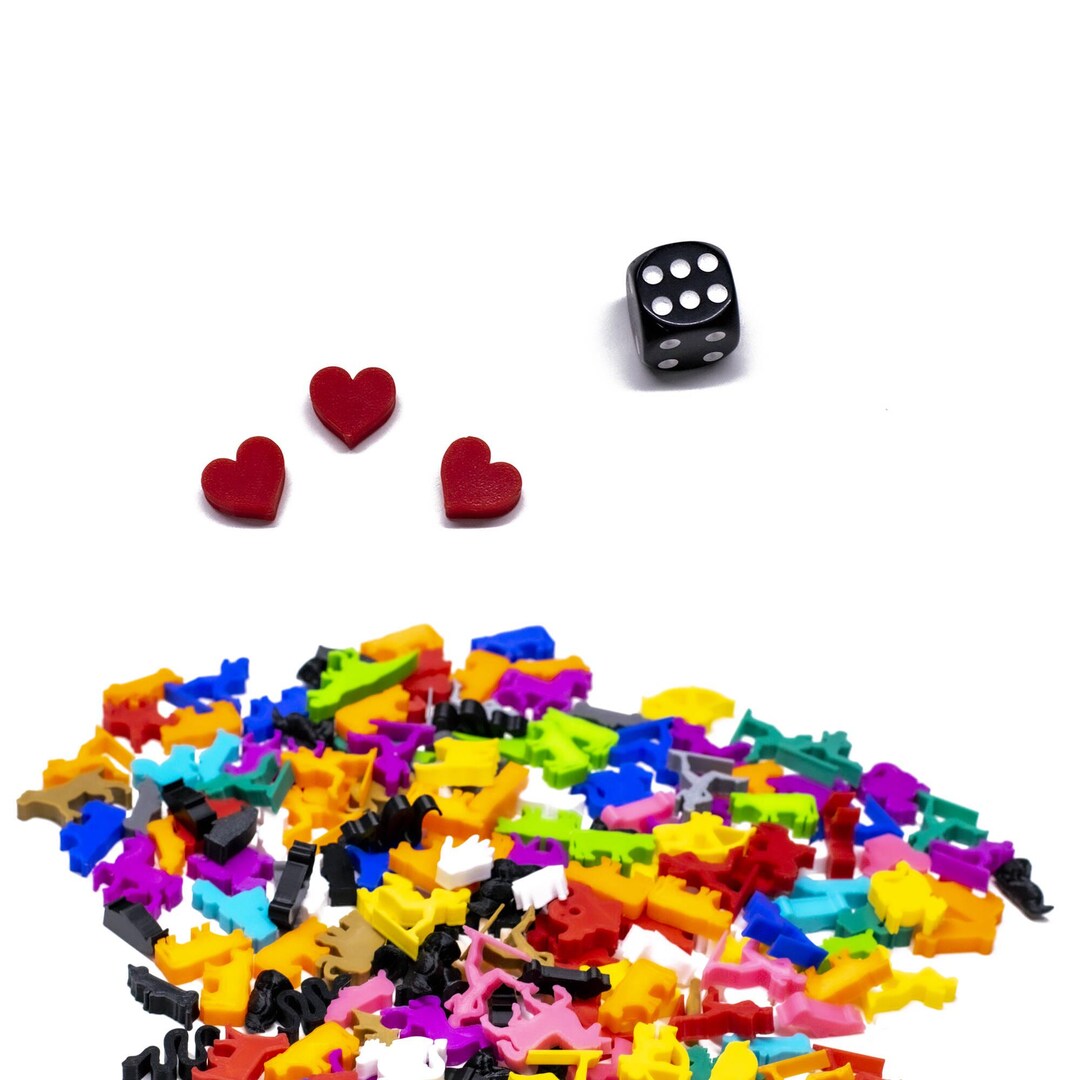 Board Game Token - Heart Life | Board Games Gaming Bits Figures Meeples ...