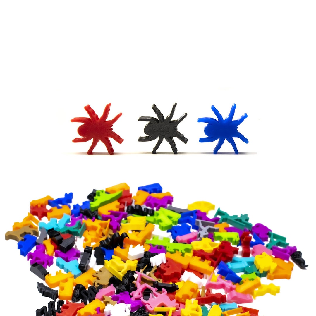 Meeples Spider Animal Figures for Board Games - Board Game Upgrade Dnd ...