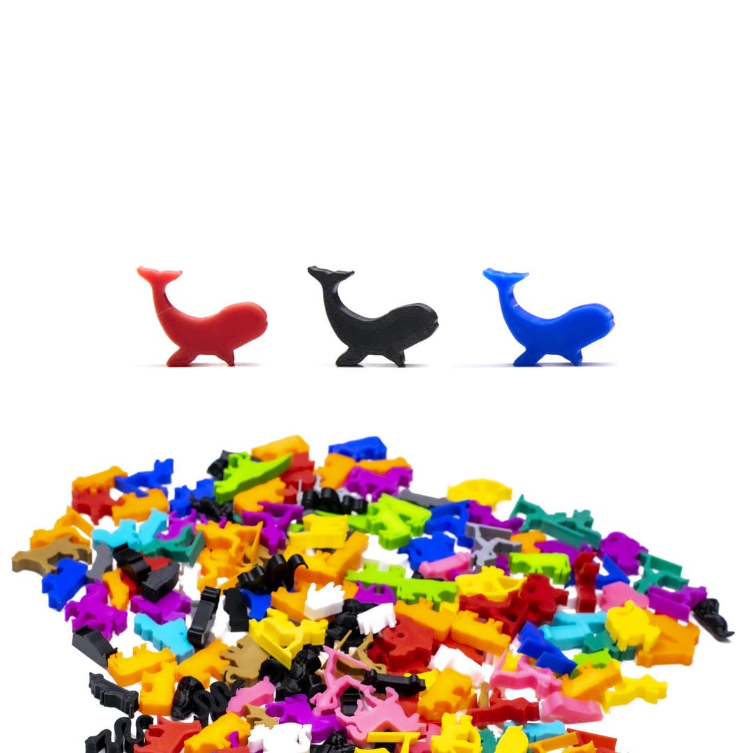 Whale Meeple Animal Tokens for Board Games - Game Tokens Dnd ...