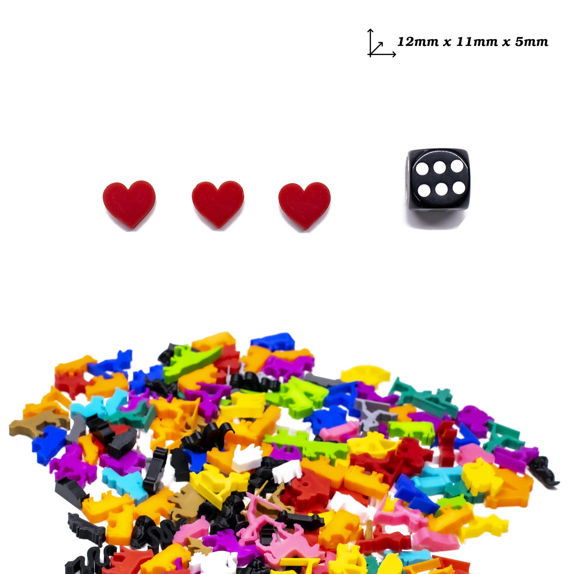 Board Game Token - Heart Life | Board Games Gaming Bits Figures Meeples ...