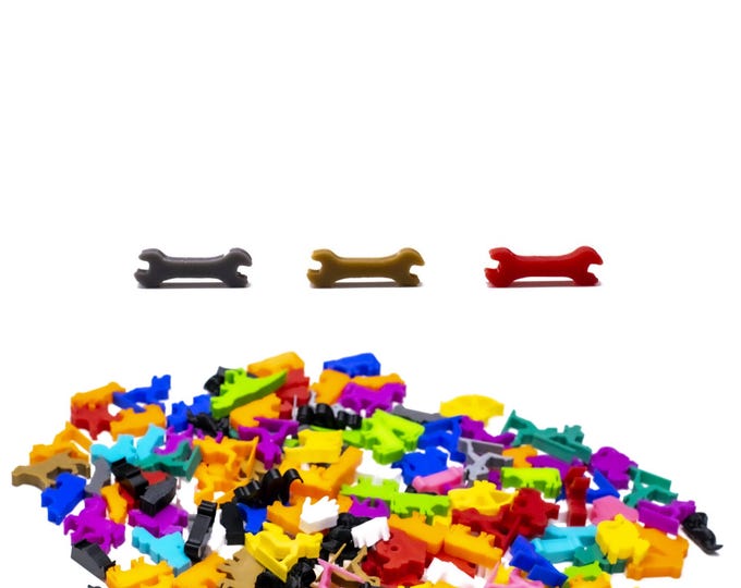 50 Vintage Pawns, Pawn Mix, Wooden and Plastic Board Game Pieces, Game ...