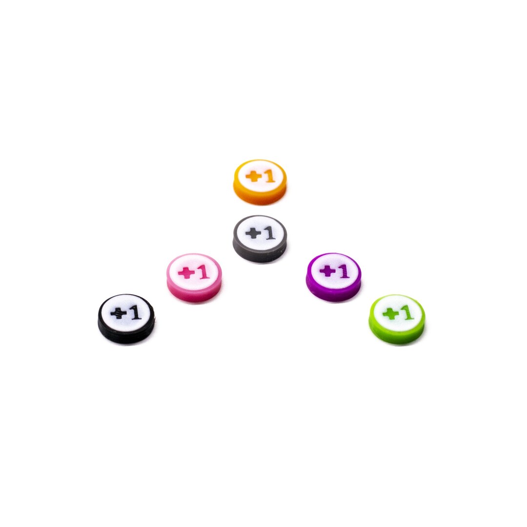 Plus One Sign Counters Tokens Board Games Gaming Markers Math Logic ...