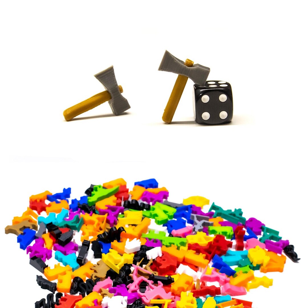 Axe Hatchet Miniature Tokens | Board Games Gaming Bits Figures Meeples ...