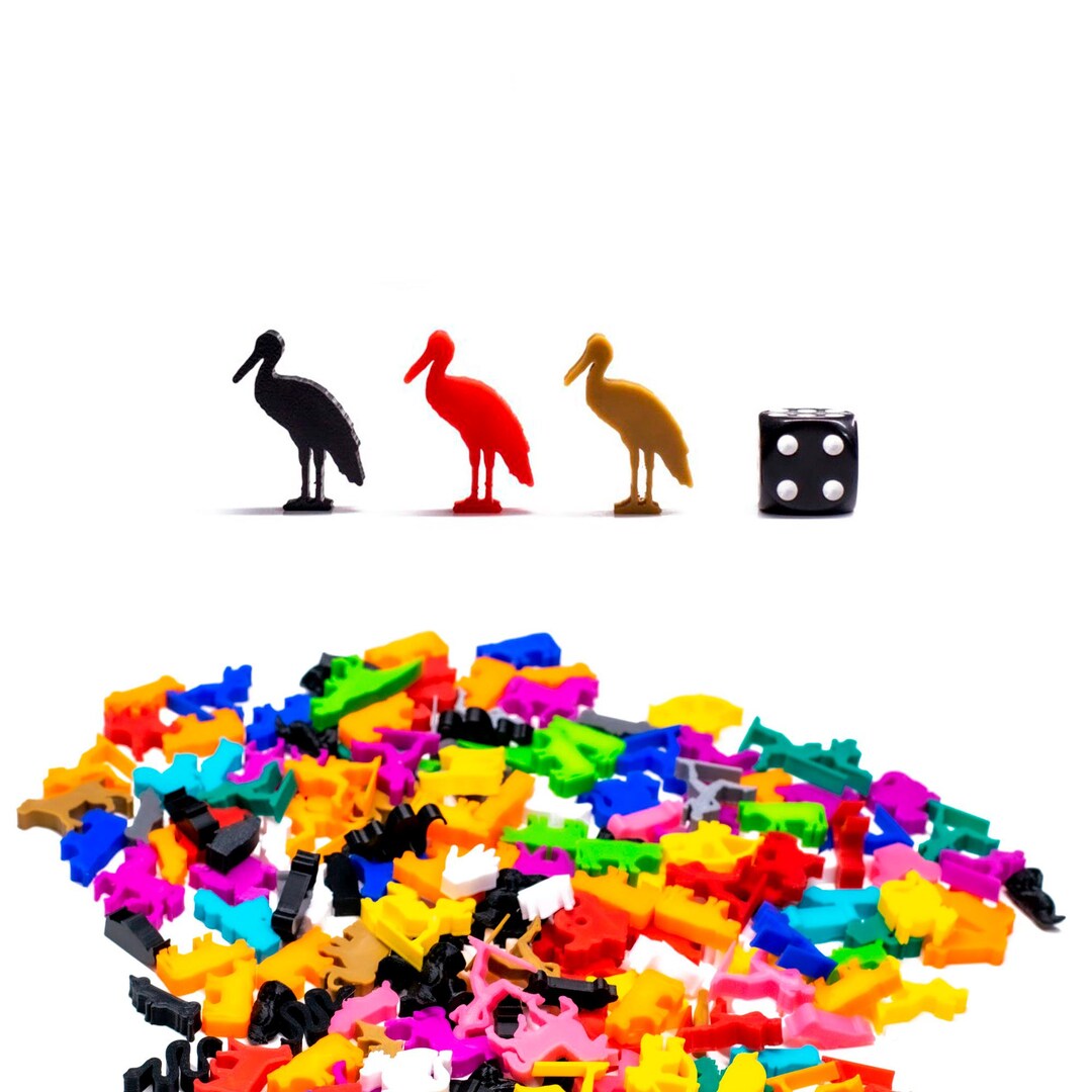 Stork Animal Meeple Figures for Board Games - Dnd Board Game ...