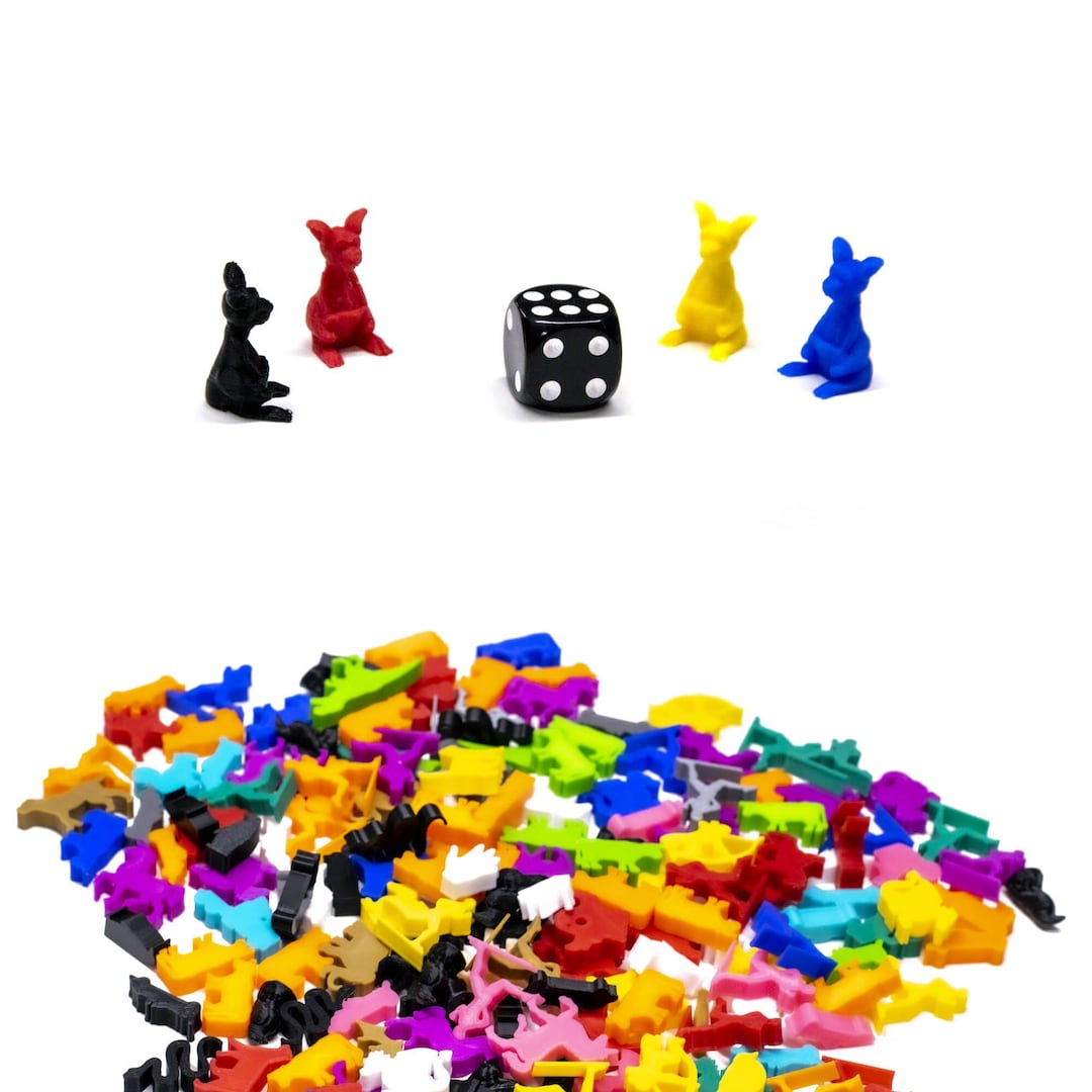 Kangaroo Figures | Board Games Gaming Bits Figures Meeples Game ...