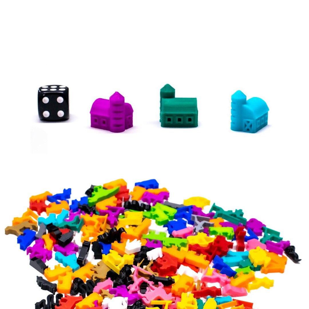 Barn Miniature Tokens | Board Games Gaming Bits Figures Meeples Game ...