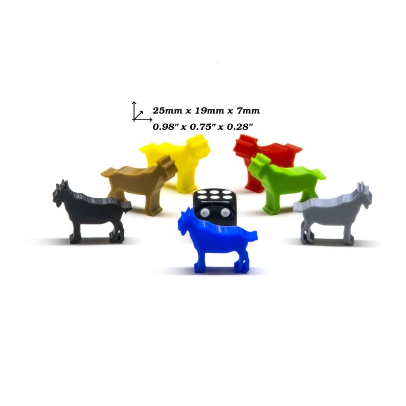 Goat Farm Animal Meeples for Board Games - Dnd Board Game Accessories ...