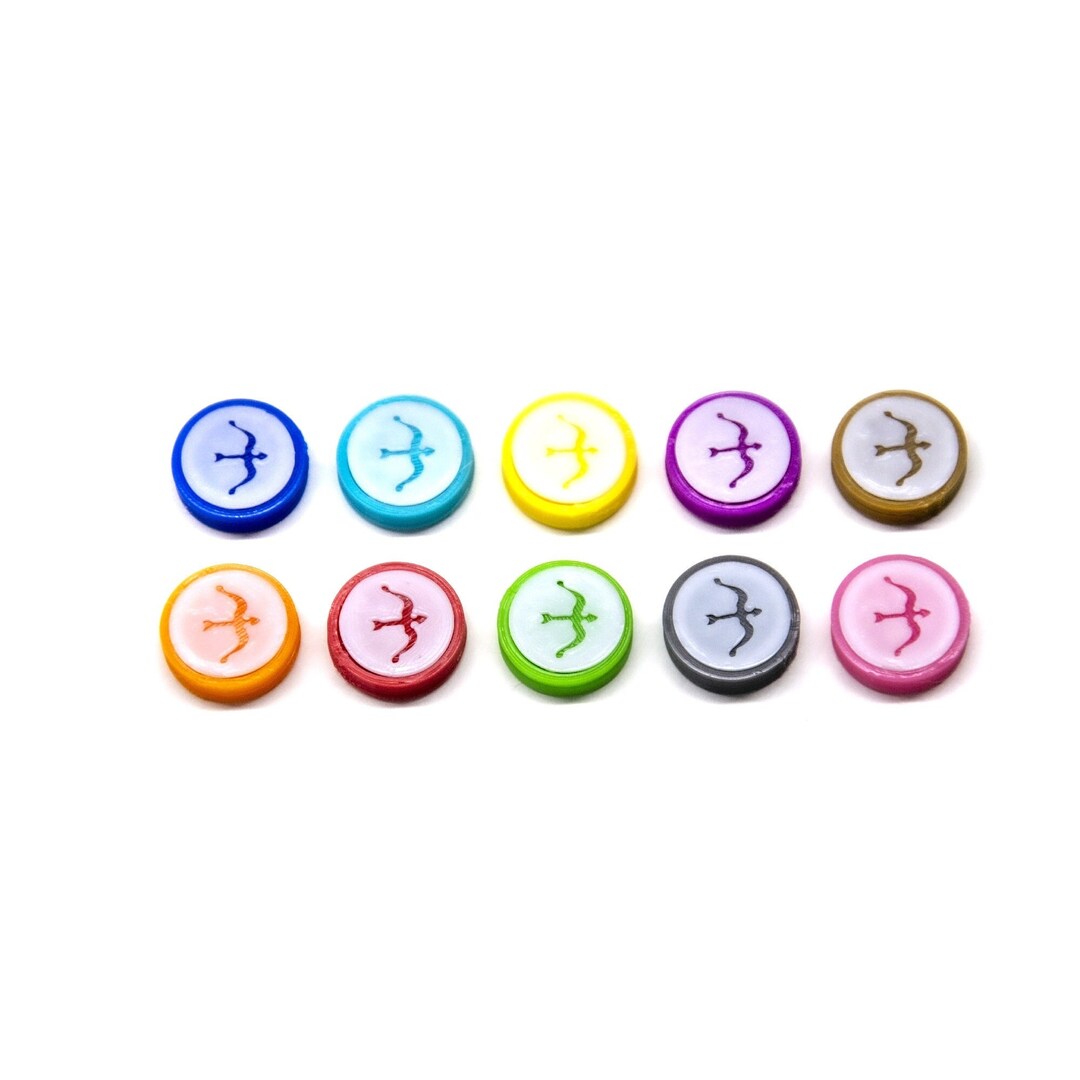 Disc Token With Bow Board Games Arrow Tokens Markers Upgrade Boardgame ...