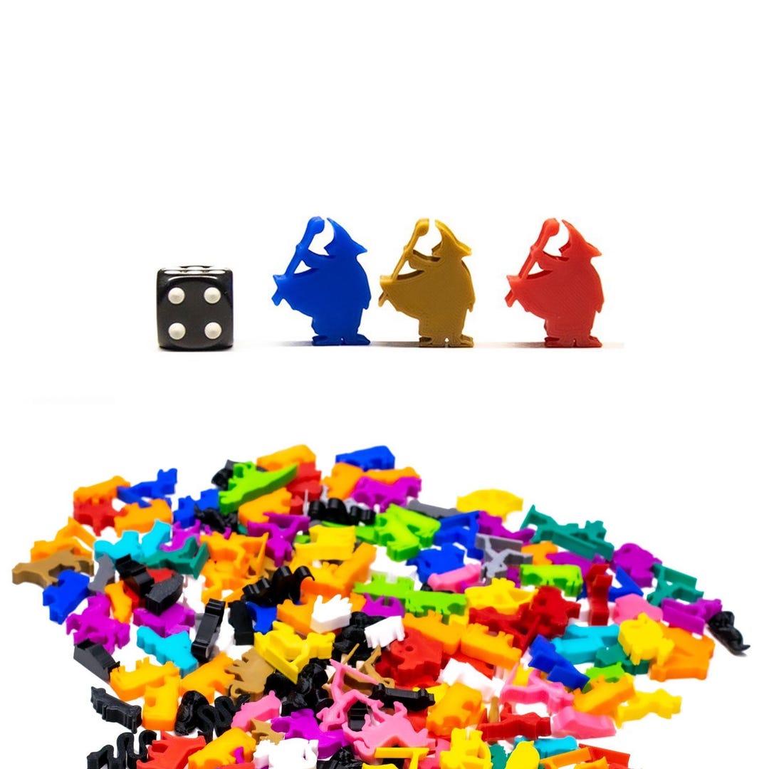 Mage, Wizard Meeples Figures for Board Games - Dnd Board Game ...
