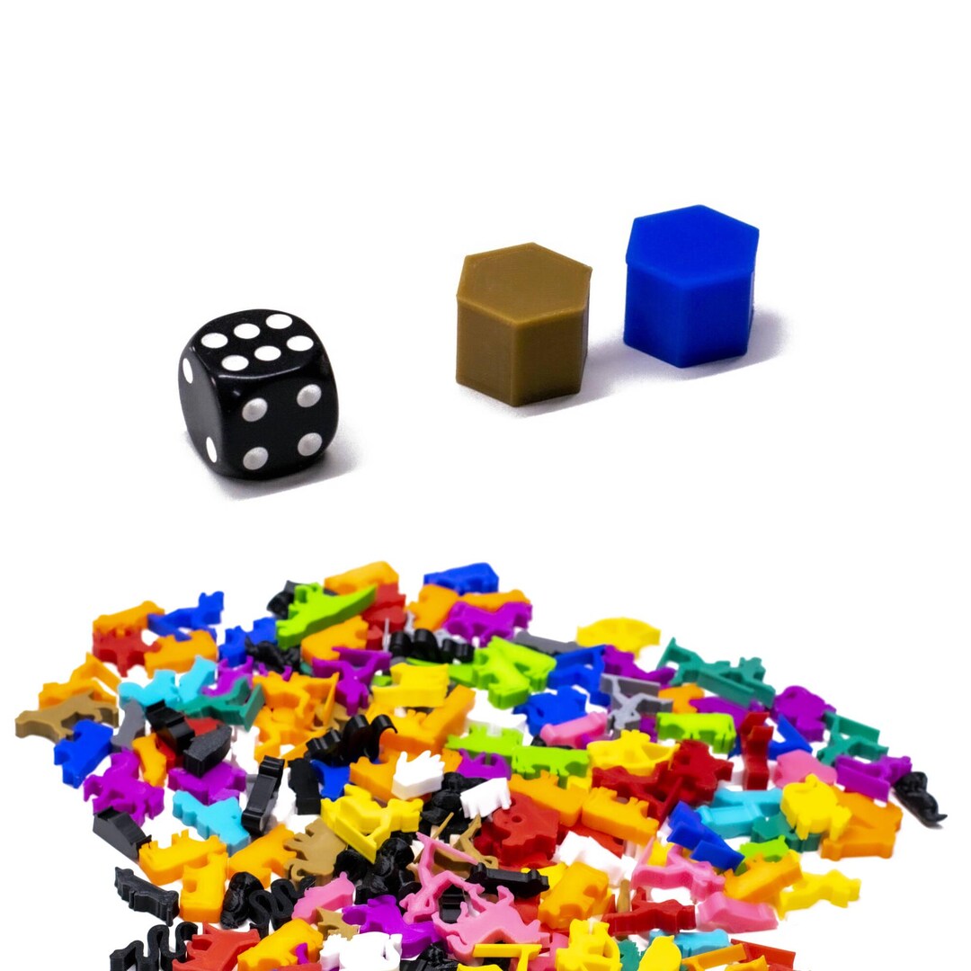 Hexagon 14x12 Mm Tokens for Board Games - Dnd Board Game Accessories ...