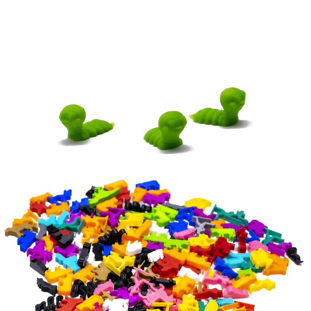Worm Resource Token Board Game Components and Premium Plastic Pieces ...