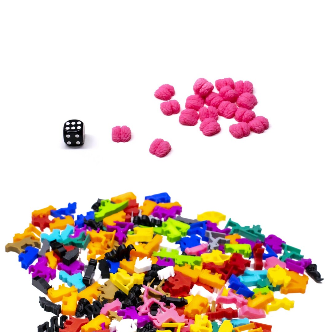 Zombie Brain Token | Board Games Gaming Bits Figures Meeples Game ...
