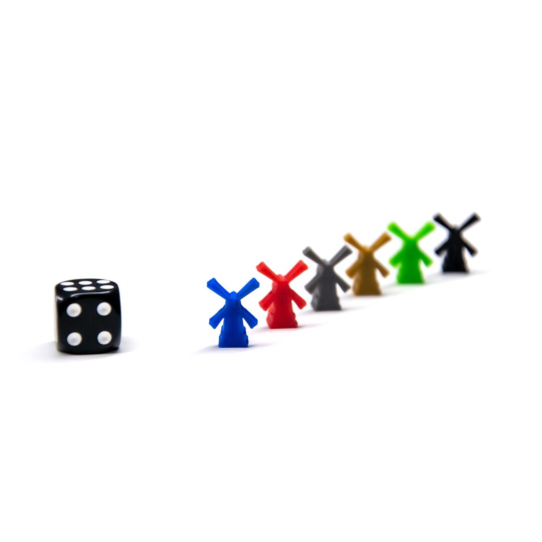 Windmill Tokens Meeple Miniatures Board Games Components Game Pieces ...