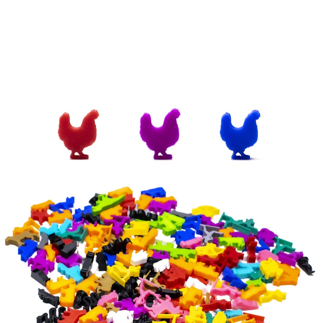 Chicken Farm Animal Figures for Board Games - Dnd Board Game ...