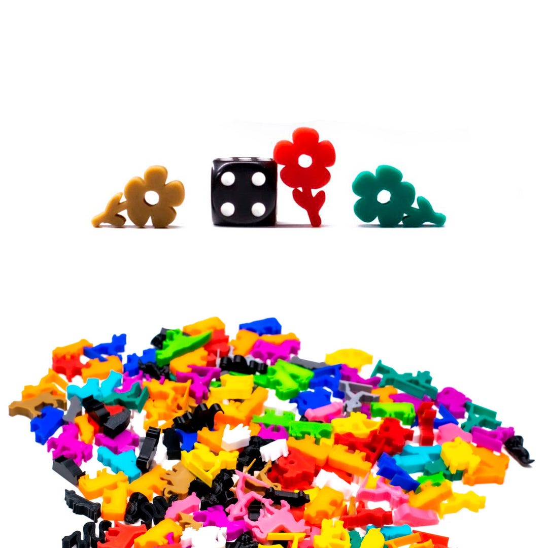 Meeple Flower Token | Board Games Game Dnd Accessories Gifts Bits ...