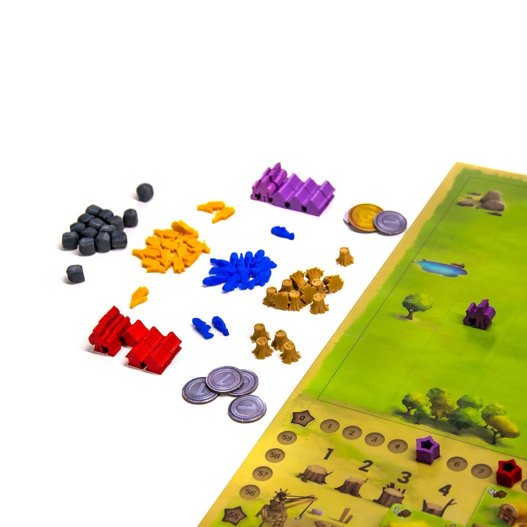 Little Town Board Game Compatible Upgrade Set Games Gaming Bits Meeples ...